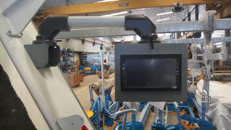 HMI Support System for Machines | Modular Swing Arm Mount